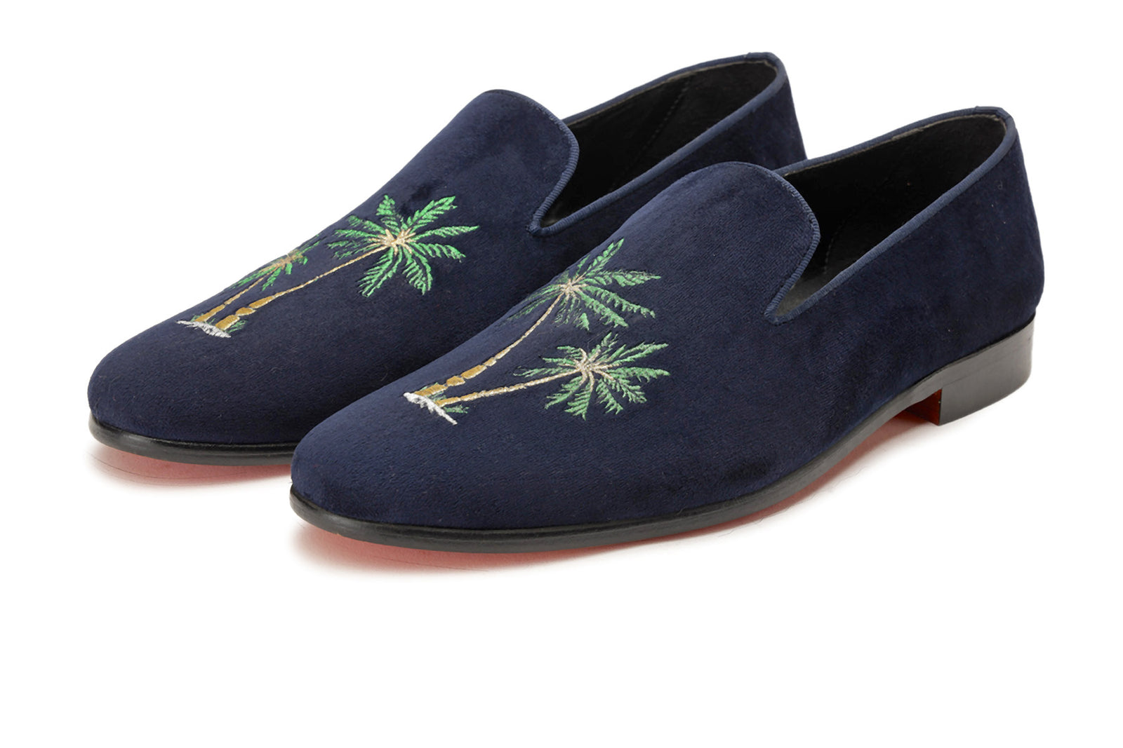 Black Velevt Gold Skulls Shoes | Shutiq