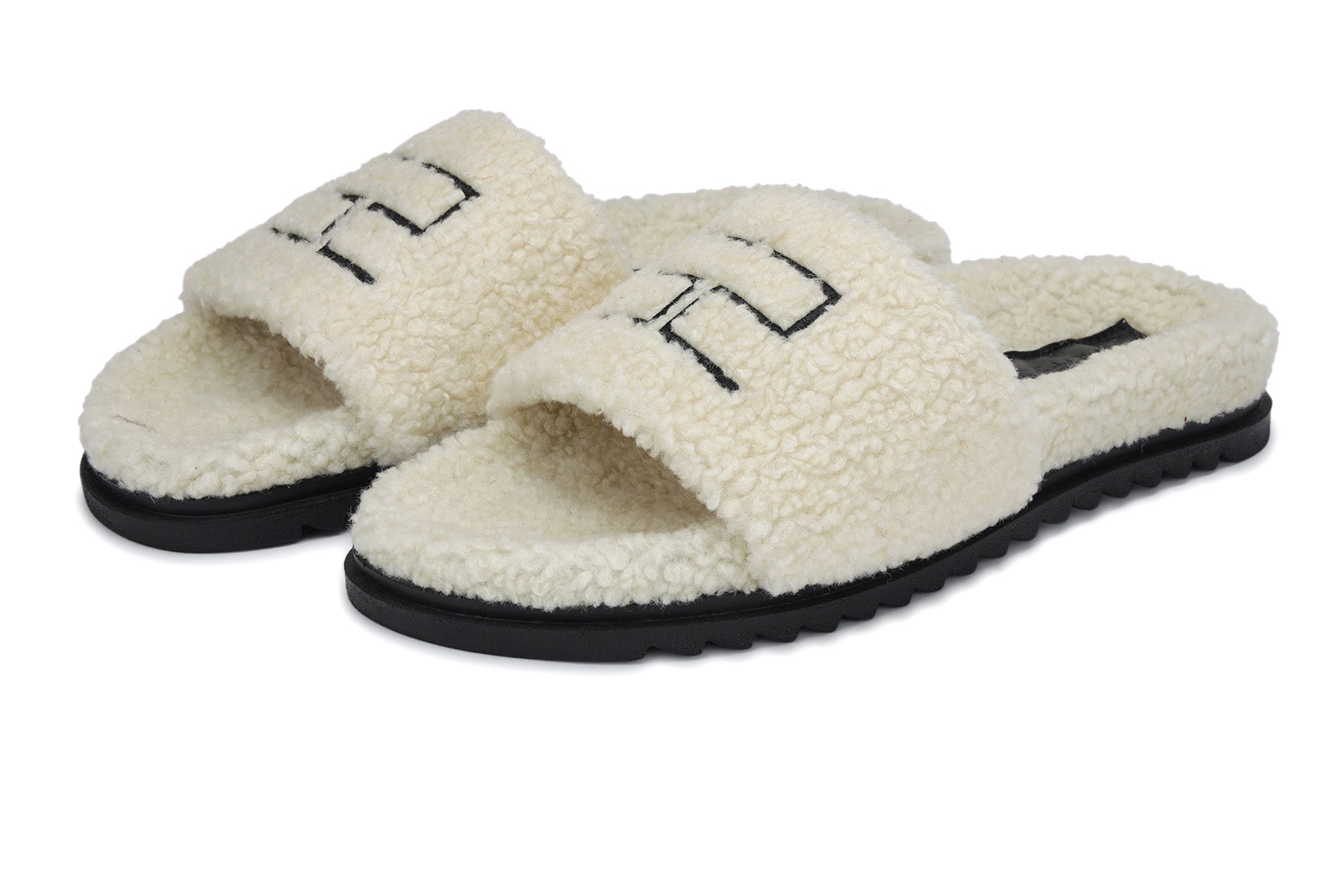 Wookie Slides| White Fur Slides | Shutiq